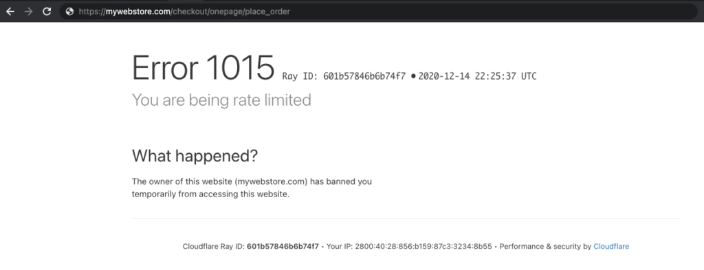 Enable Cloudflare Rate Limiting - commercebuild Success Portal