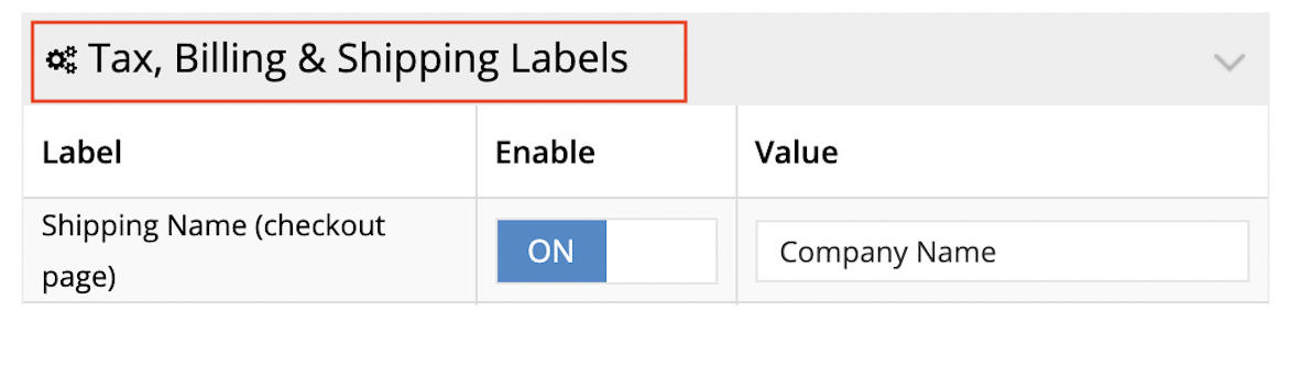 How to rename Shipping Address label on Checkout screen - commercebuild Success Portal